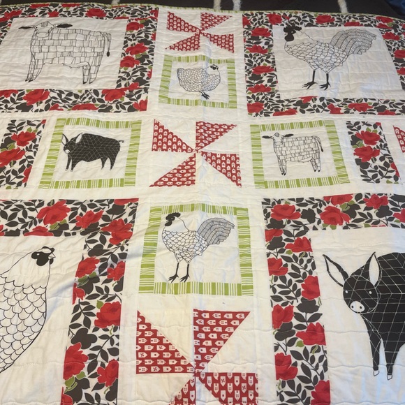 Bedding | Handmade Farm Animals Quilt | Poshmark